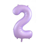 Foil Number 2 - Lilac (86cm) | Party Things - Online Party Supplies